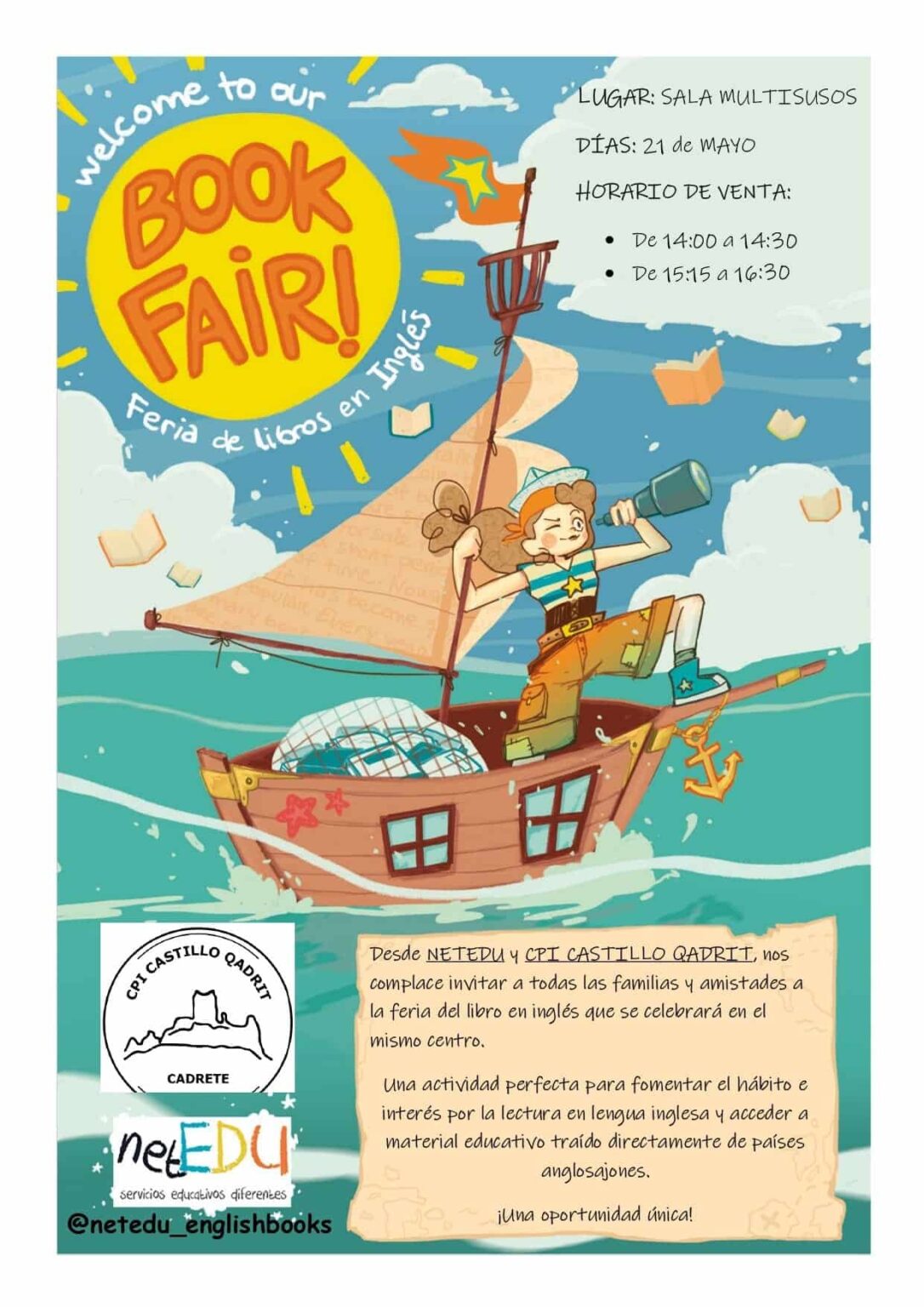 Feria de libros en inglés | Ayuntamiento de Cadrete