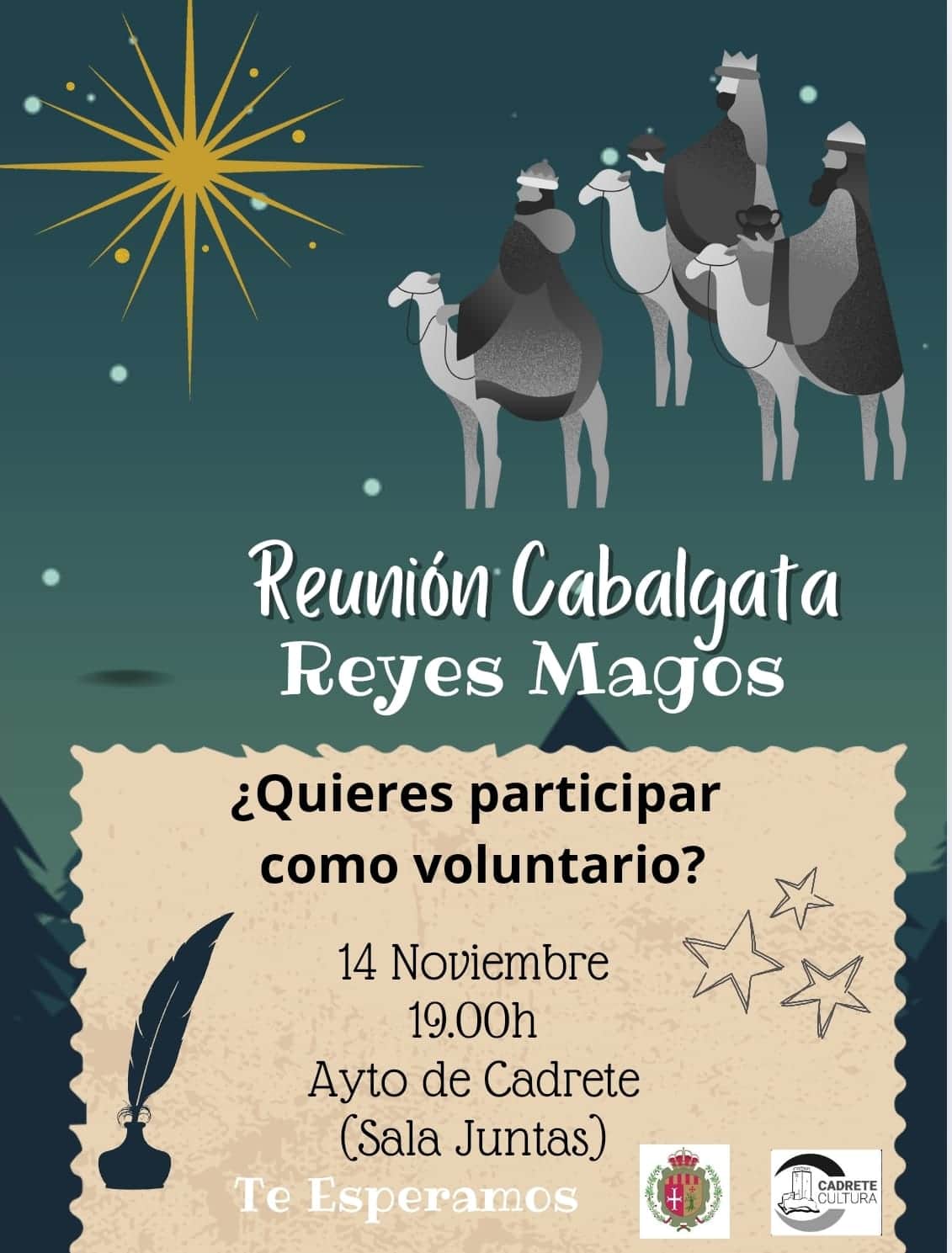 Reunión Cabalgata Reyes Magos | Ayuntamiento de Cadrete